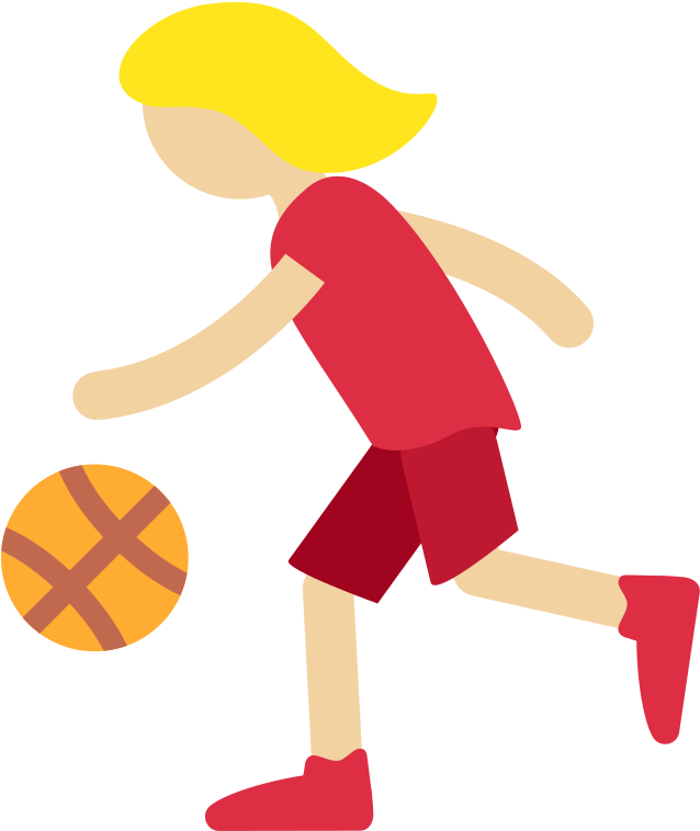 Download Transparent Basketball Player Dribbling Clipart - Someone ...