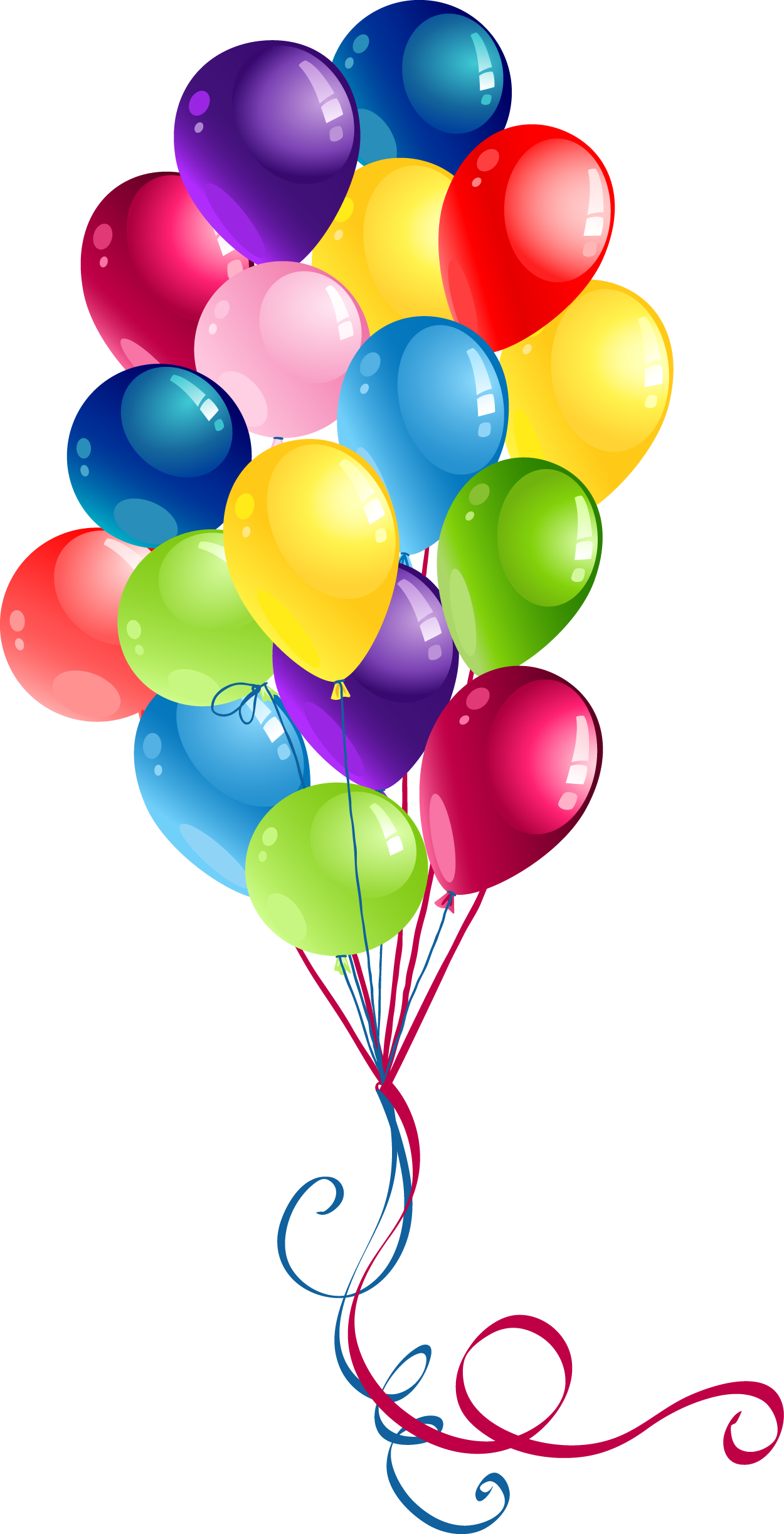 Birth Clipart Balloon - Happy Birthday Balloons Clipart - Png Download ...