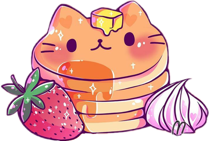 Download Pancakes Clipart Kawaii, Pancakes Kawaii Transparent - Kawaii Pancake Cat - Png ...