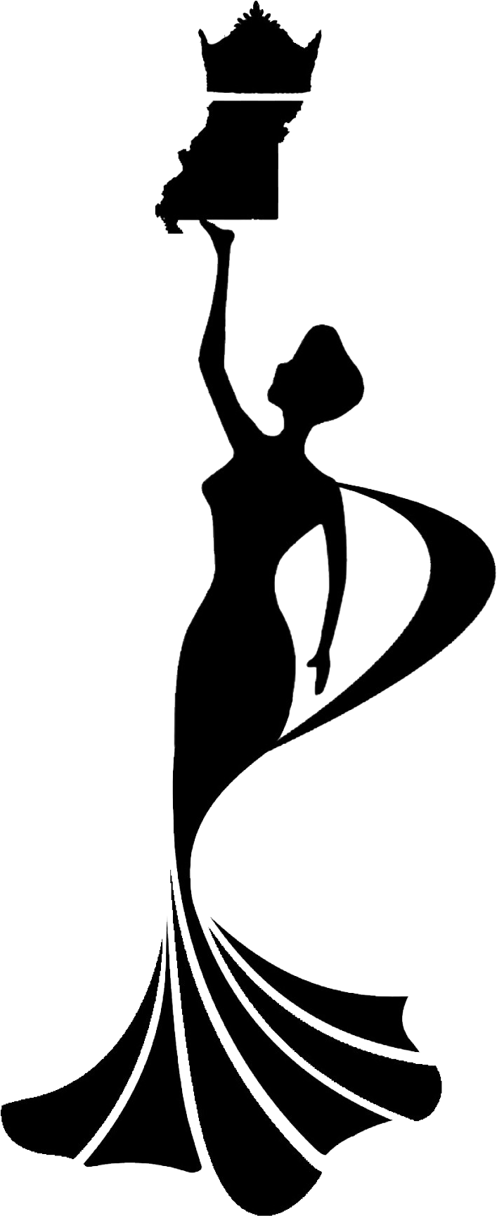 Download Pageant Silhouette Transparent Background - Beauty Queen ...
