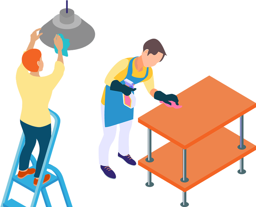 Cleaning Crew - Art Table Clipart - Full Size Clipart (#5590927 ...