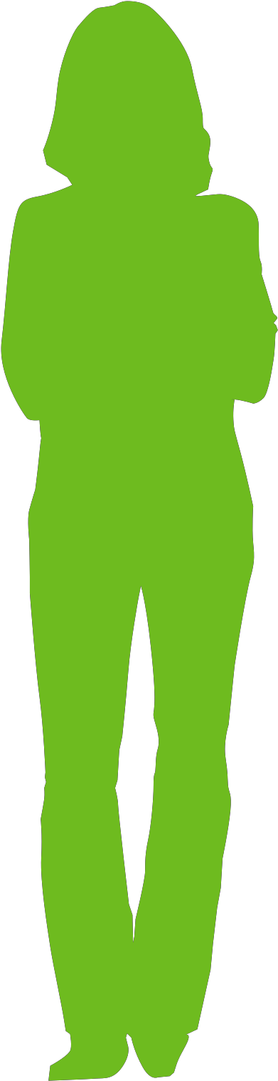 Green Person Outline Clipart - Png Download - Full Size Clipart ...