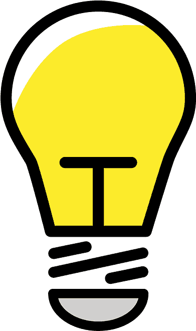 Download Light Bulb Emoji Clipart - Light Bulb Silhouette Png ...