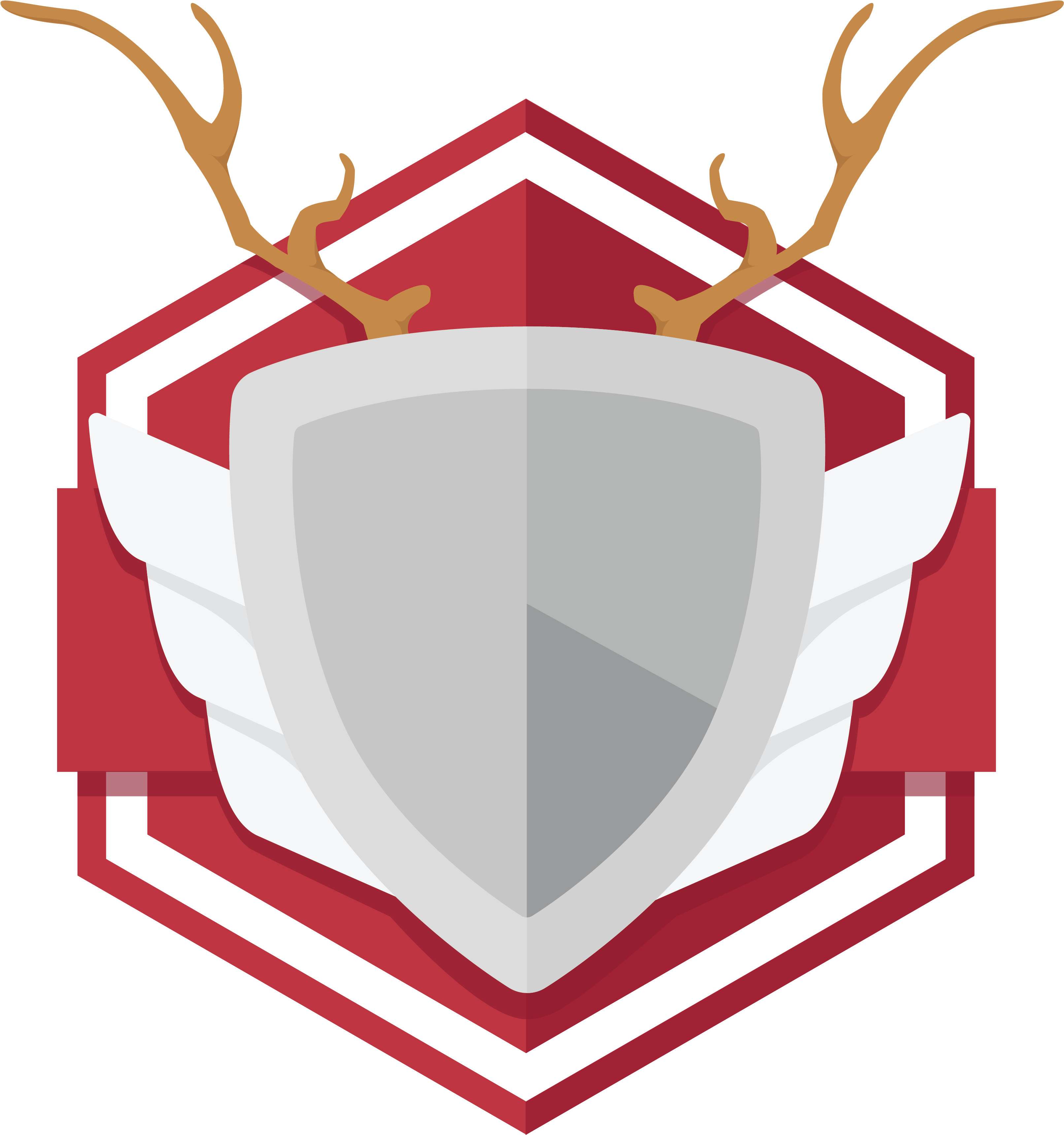 Ram De Guzman - Vintage Logo Template Hexagone Clipart - Full Size ...