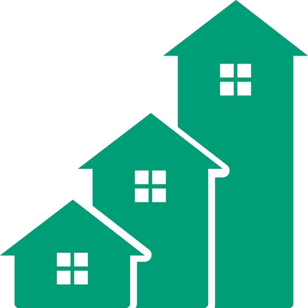 Three Overlapping Abstract People - Real Estate Project Icon Clipart ...