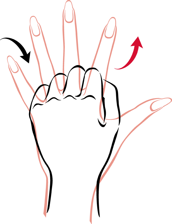 To Strengthen Hands, Stretch And Spread Fingers As Clipart - Full Size ...