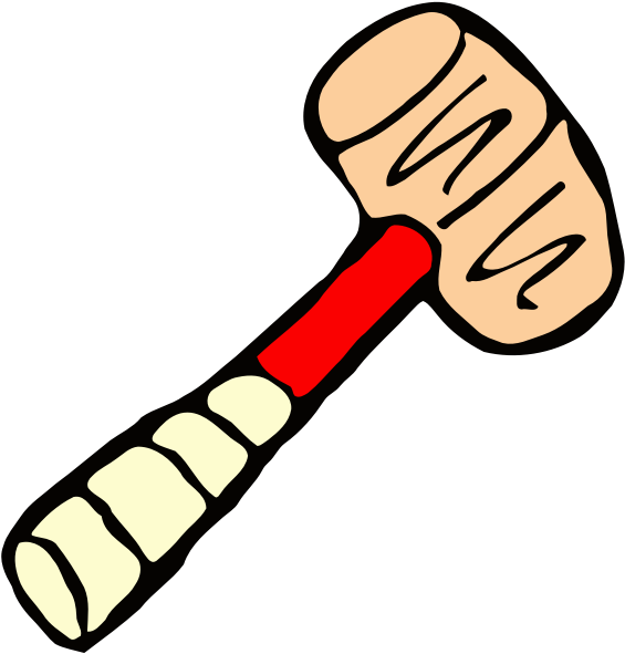 Roughly Drawn Hammer - Hammer Drawn Png Clipart - Full Size Clipart ...