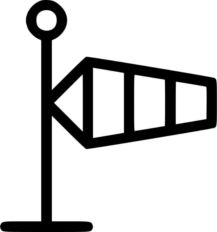 Wind Sock Direction Weather Device Windy - Windsock Icon Transparent ...