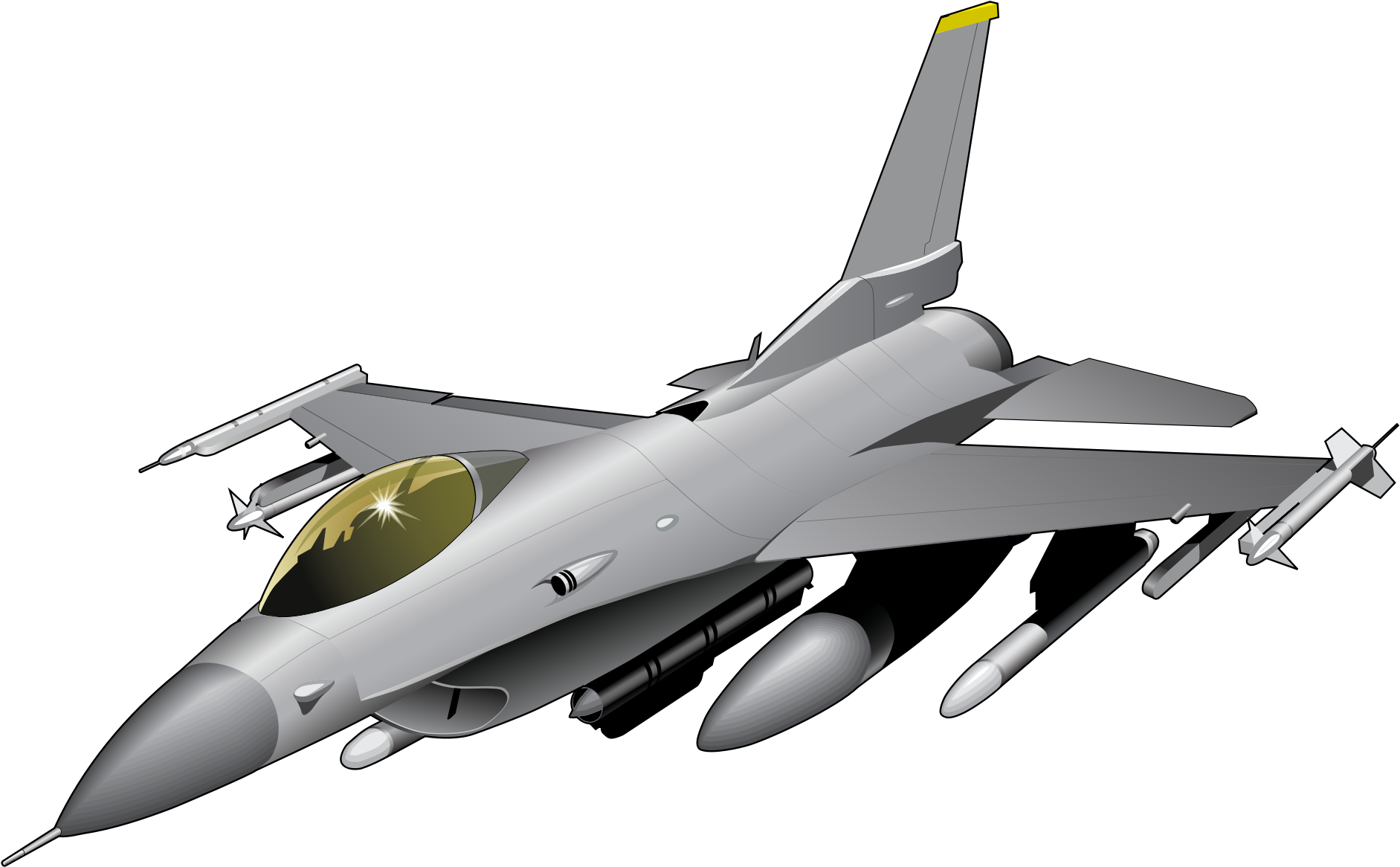 Transparent Jet Png - F 16 Fighter Jet Clipart - Full Size Clipart (#5603532) - PinClipart