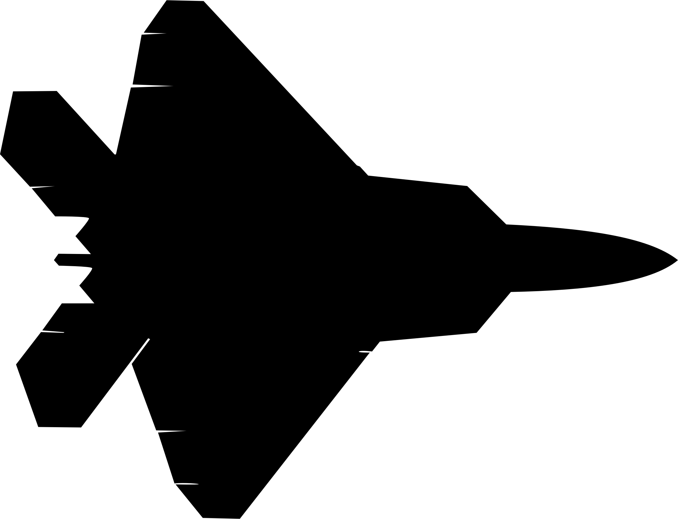 Download F 22 Raptor Silhouette Clipart (#5603567) - PinClipart