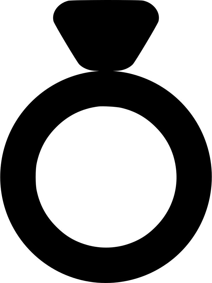 Facebook Clipart Black Ring - Ring Silhouette Png Transparent Png ...