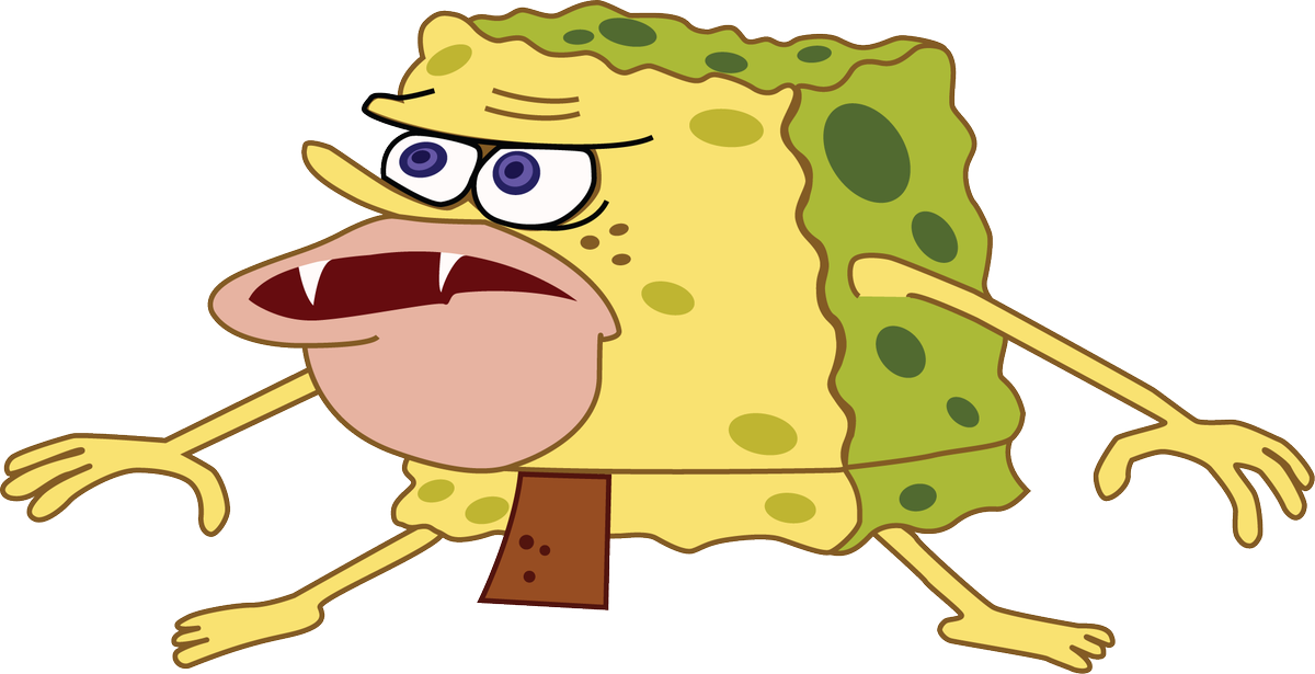 Caveman Spongebob Clipart - Full Size Clipart (#5609380) - PinClipart