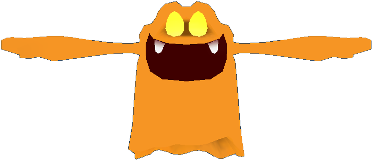 Download Zip Archive - Orange Luigi's Mansion Ghosts Clipart - Full ...