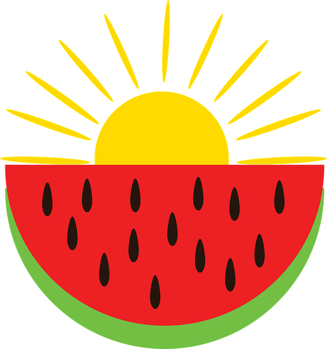 Watermelon And Sun Clipart - Png Download - Full Size Clipart (#5611867 ...