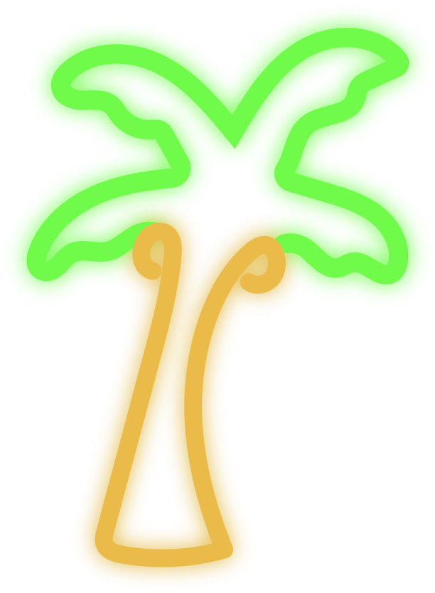 Transparent Swimsuits Clipart - Transparent Neon Palm Tree Png - Full ...