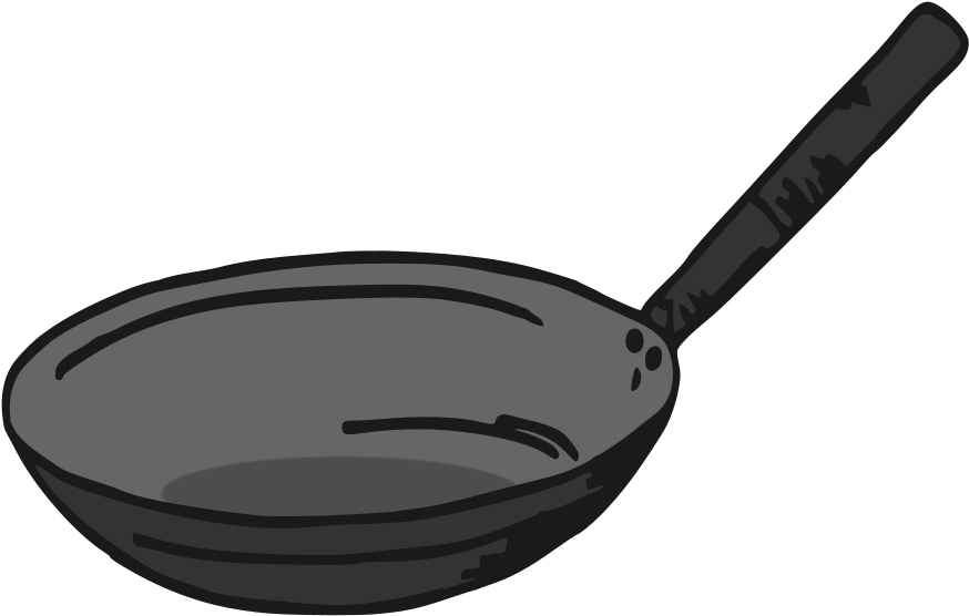 Pan Clipart Wok - Cartoon Frying Pan Png Transparent Png - Full Size ...