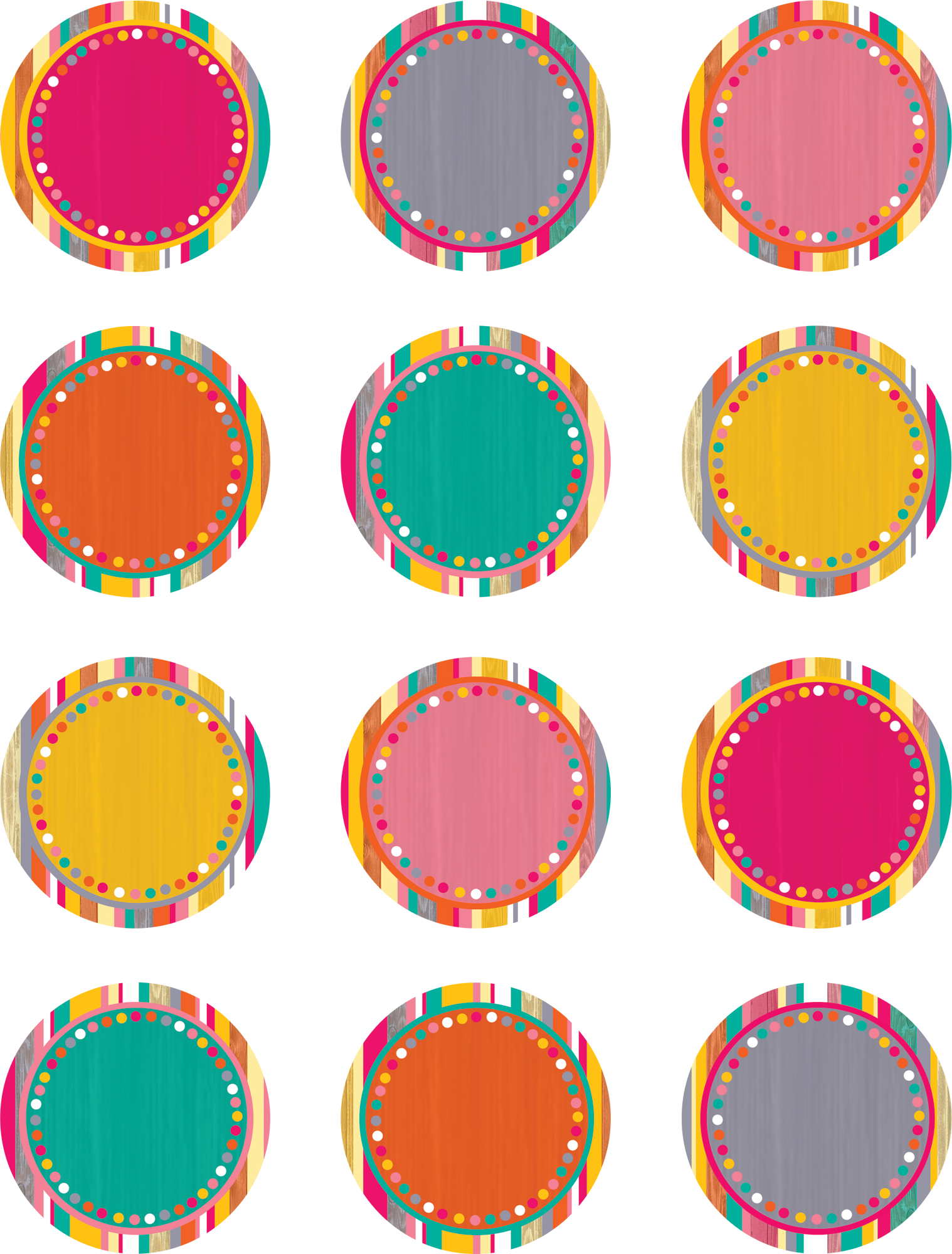 Transparent Accents Clipart - Tropical Punch Mini Stickers - Png ...