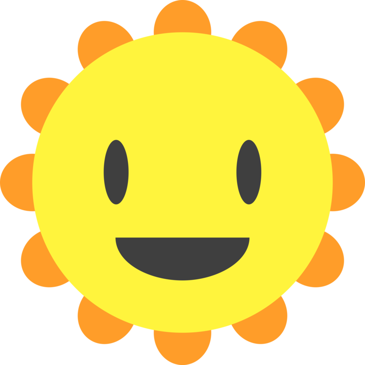Emoticon,smiley,yellow - Cartoon The Sun Png Clipart - Full Size ...