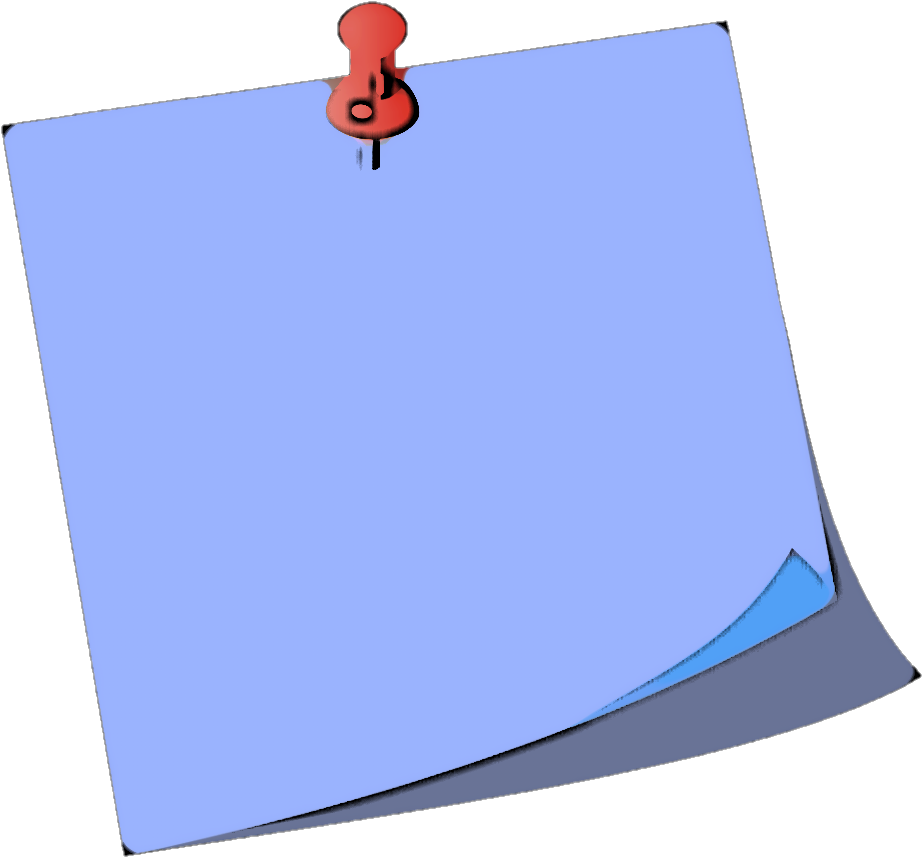 Download #blue #postit #note #post #paper Clipart , Png Download - Blue ...