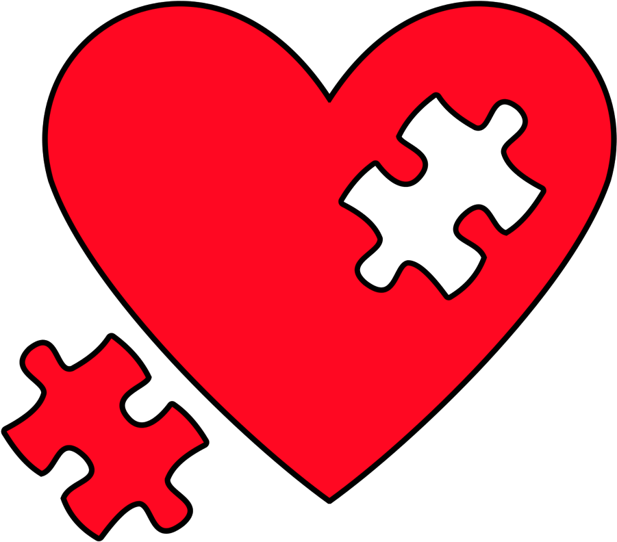 Download Jigsaw Puzzles Clip Art Image Heart - Puzzle Piece Heart ...