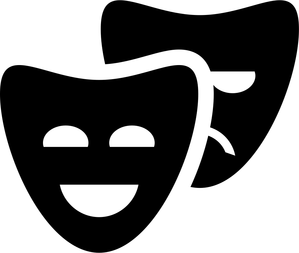 Comedy And Drama Masks - Psychopath Icon Clipart - Full Size Clipart ...