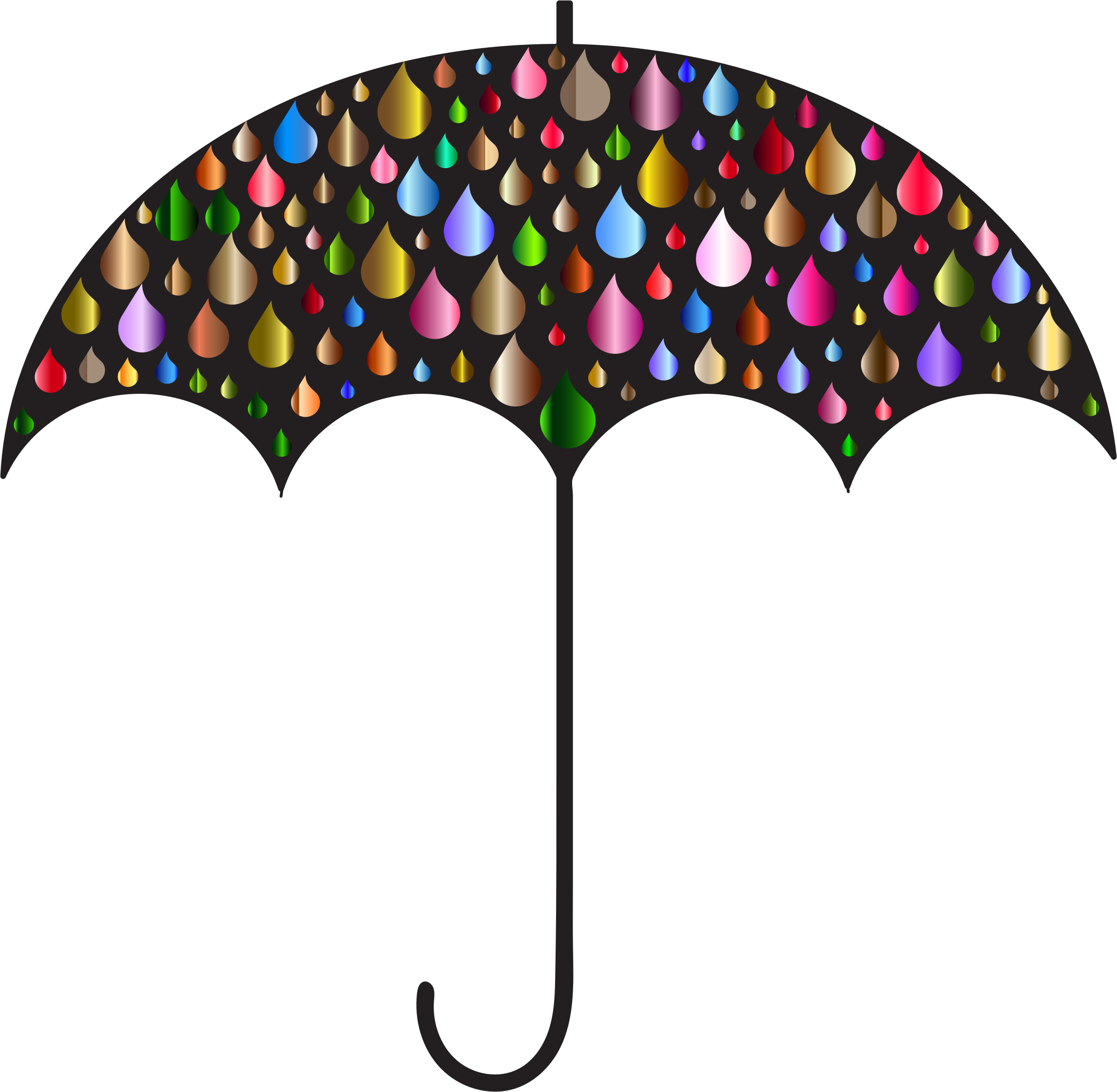Raindrop Clipart Umbrella - Rain Drop Umbrella Clip Art - Png Download ...