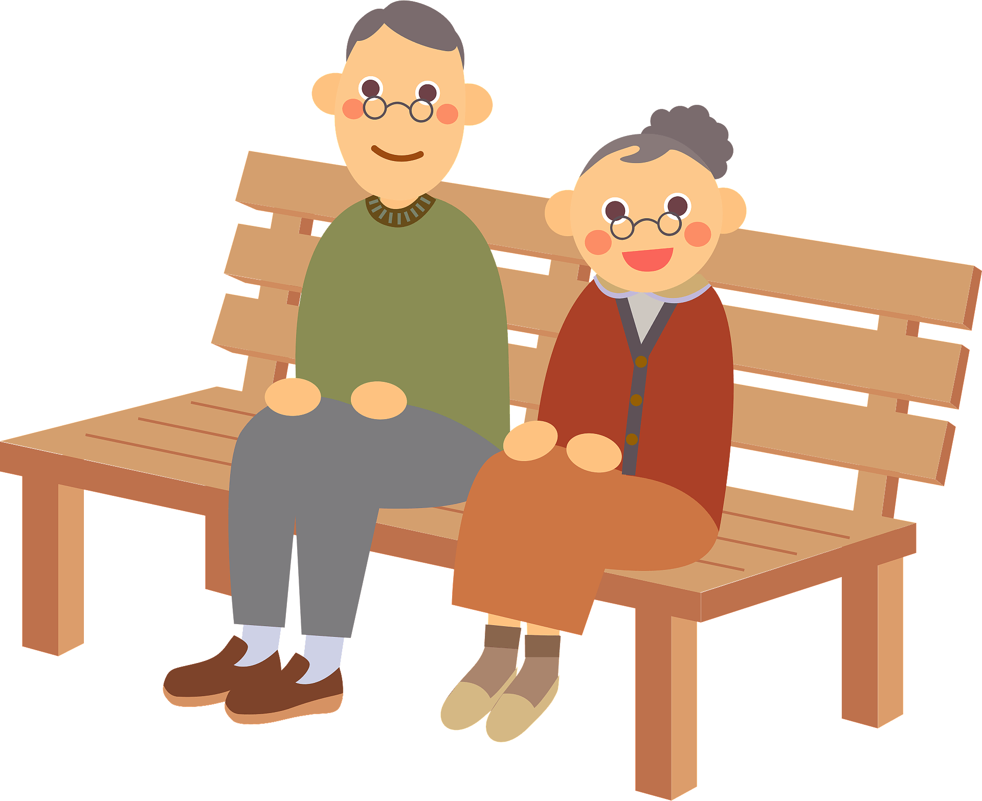 Download Cartoon Sitting On Bench Chair Png Clipart (#5629340) - PinClipart