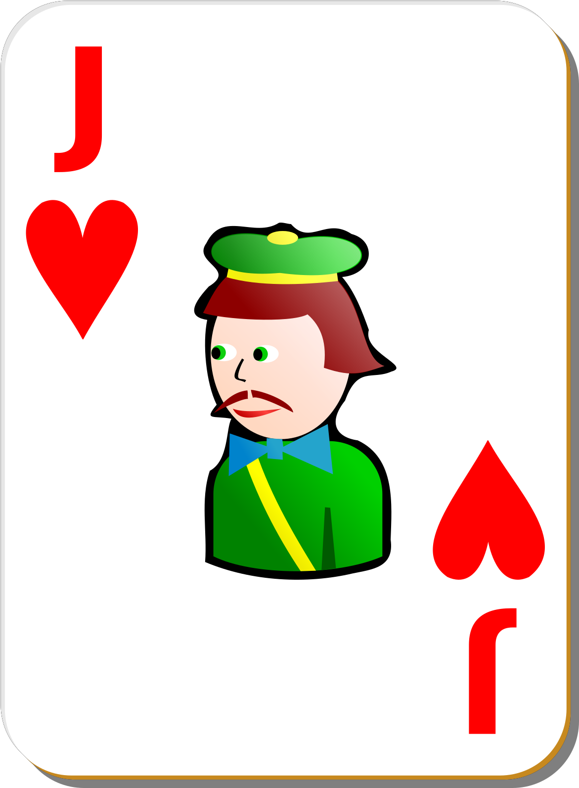 Jack Playing Cards Clipart - Full Size Clipart (#5630363) - PinClipart