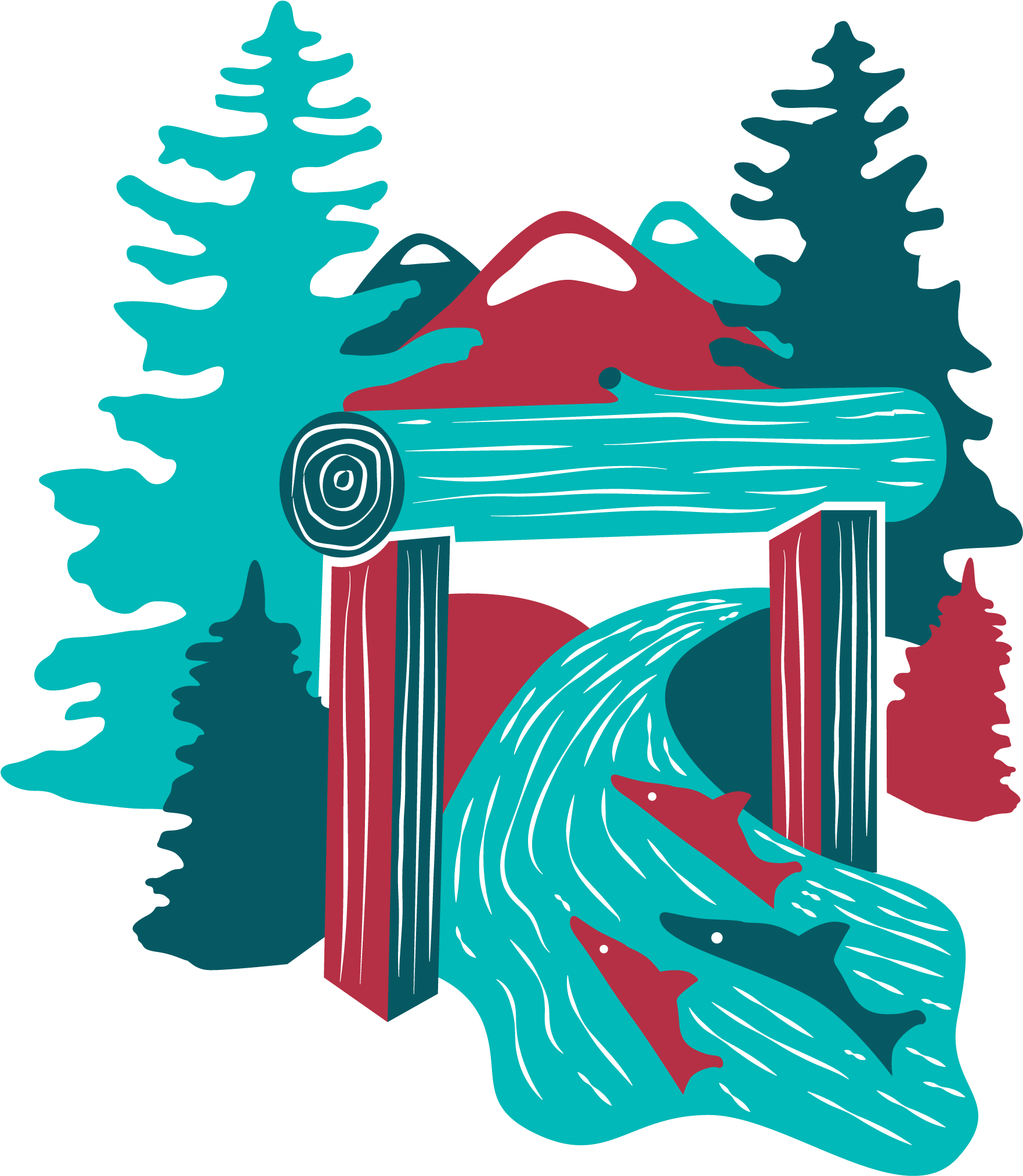 Clipart Lake Forest Stream - Illustration - Png Download - Full Size ...