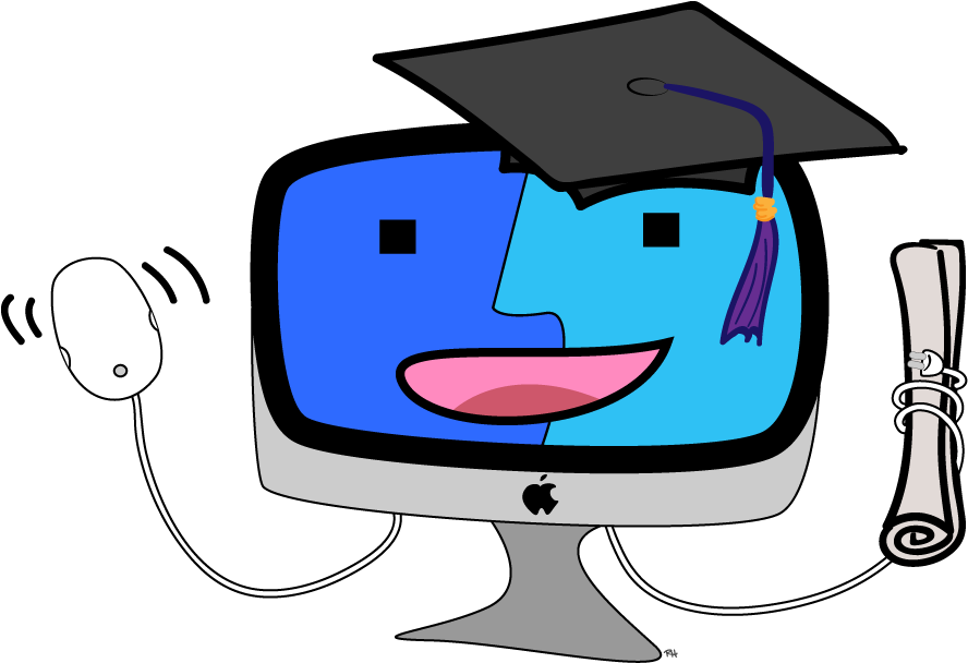 Download Graduating Computer Cartoon Clipart (#5637883) - PinClipart