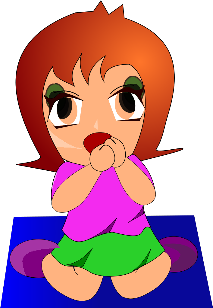 Girl Scared Cartoon Png Clipart - Full Size Clipart (#5640196) - PinClipart