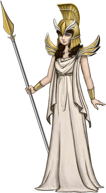 Cartoon Greek Goddess Athena Clipart - Full Size Clipart (#5642841 ...