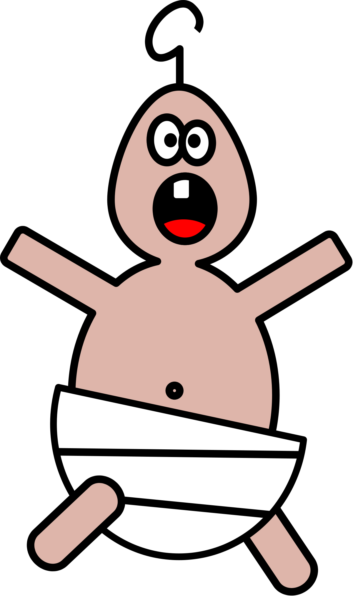 Weird Cartoon Baby Clipart - Full Size Clipart (#5644664) - PinClipart