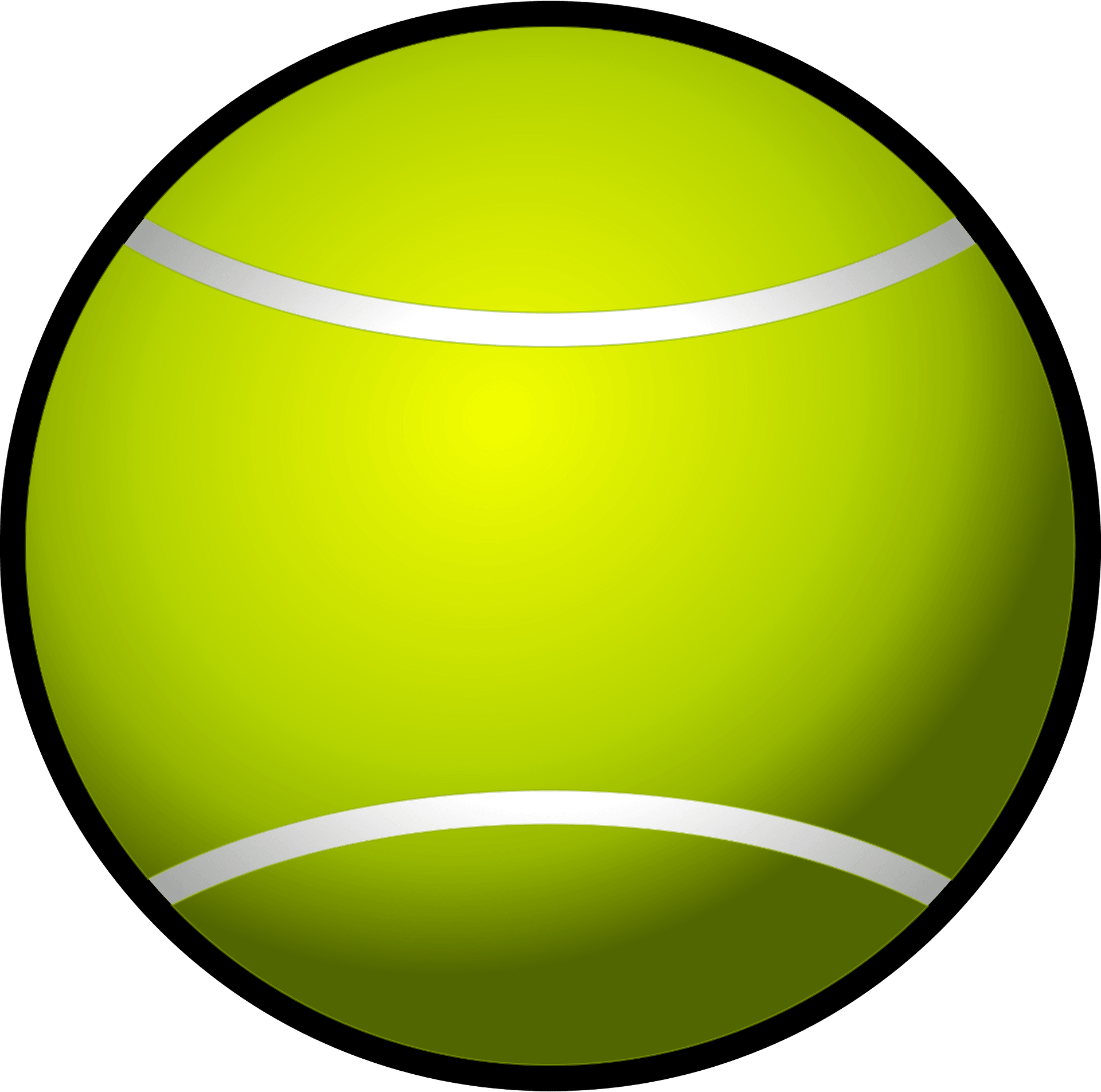 Clip Art Tennis Ball - Png Download - Full Size Clipart (#5645243 ...