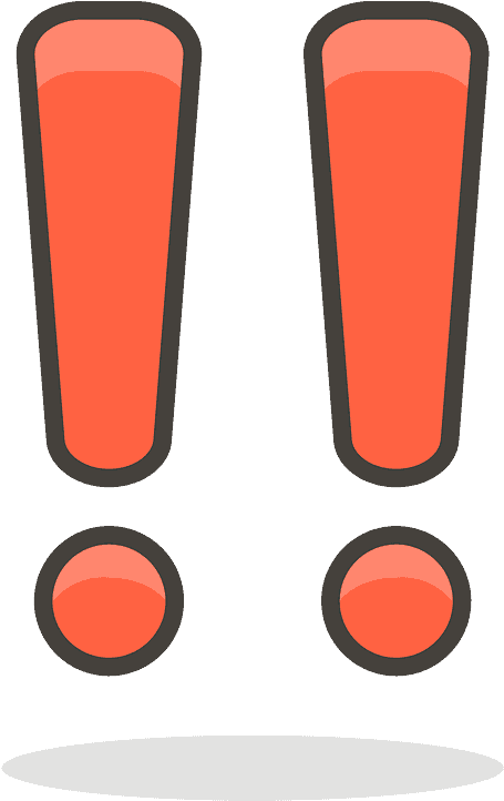 Download Double Exclamation Mark Emoji Clipart - Emoji Tanda Seru Png ...