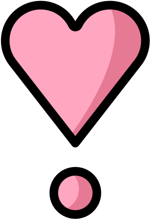 Heart Exclamation Emoji Clipart - Full Size Clipart (#5645858) - PinClipart