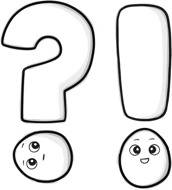 Download Question Mark And Exclamation Mark - Line Art Clipart ...