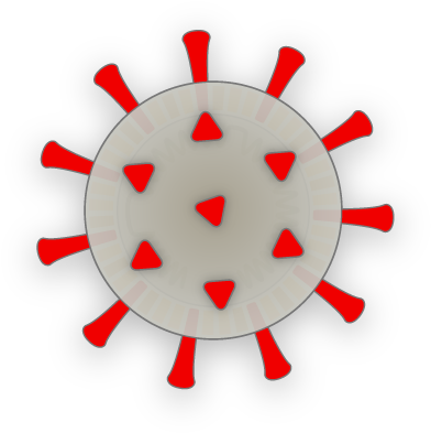 Covid 19 Virus Sticker Clipart - Full Size Clipart (#5645974) - PinClipart