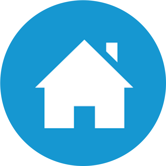 Download Transparent Home Icon Clipart - Circle Transparent Home Icon ...