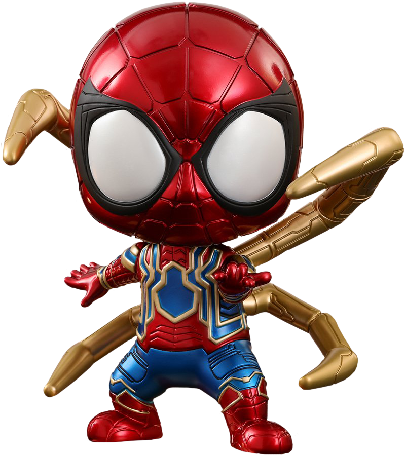 Hot Toys Cosbaby Iron Spider Clipart , Png Download - Cosbaby Spiderman ...