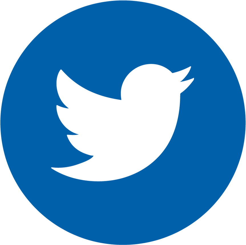 Round Twitter Logo Png Transparent Background Clipart - Full Size ...