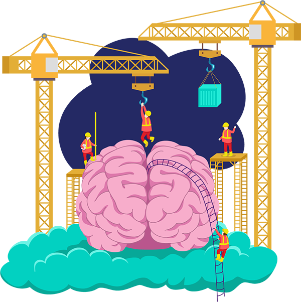 Illustration Of The Brain Undergoing Neuroplasticity - Neuroplasticity ...