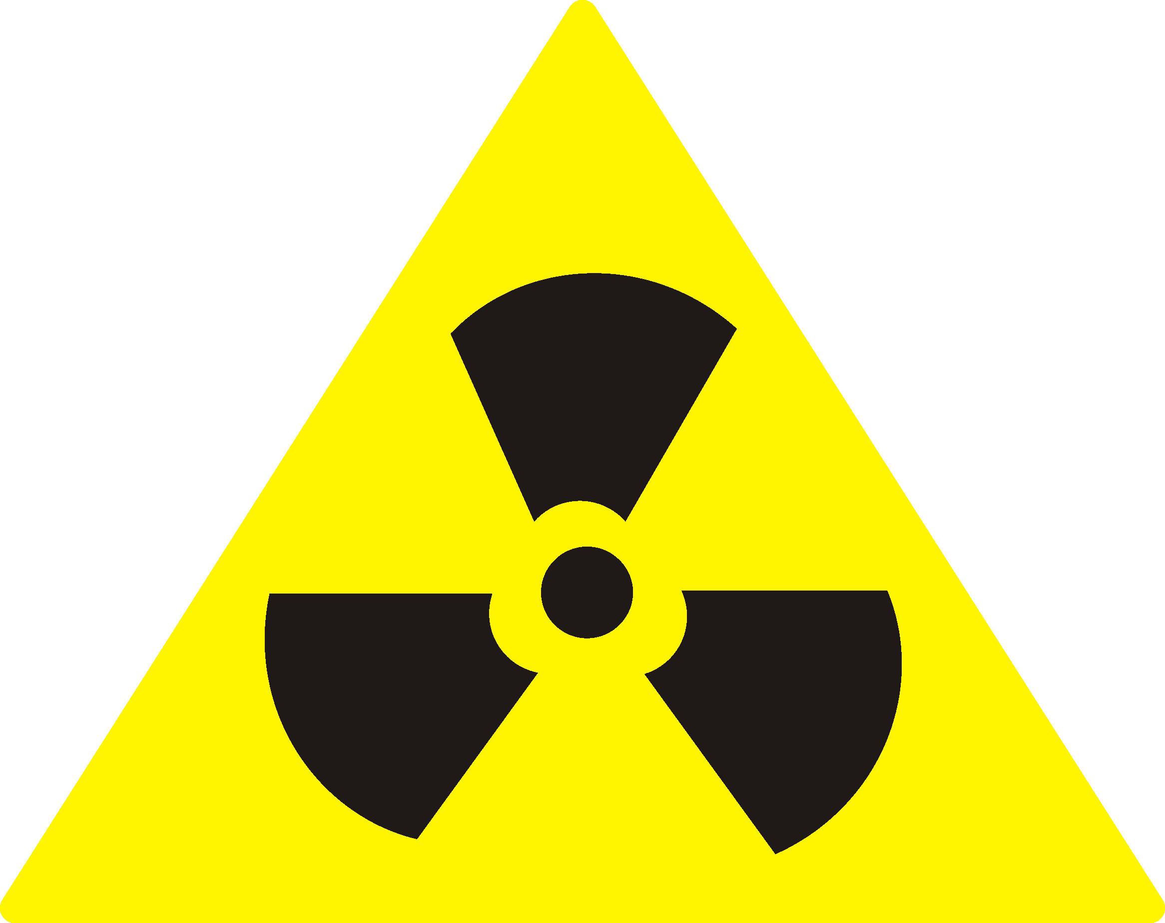 Radioactive Decay Nuclear Power Hazard Symbol Paper - Radioactive Sign ...