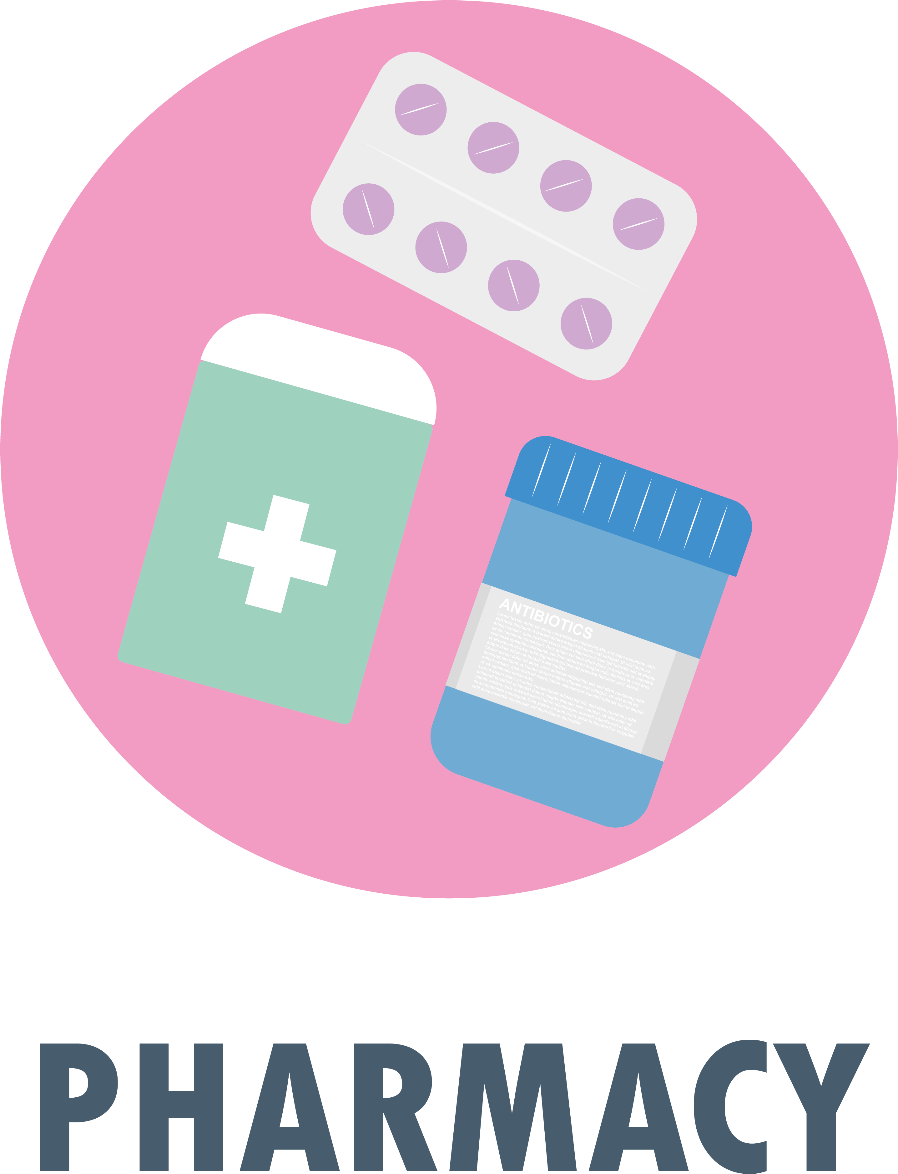 Pharmacy - Background Lambang Farmasi Pink Clipart - Full Size Clipart ...