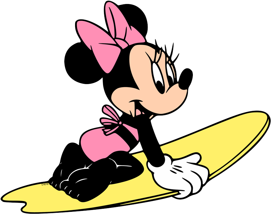 Download Minnie Mouse Surfing Clipart (#5661747) - PinClipart