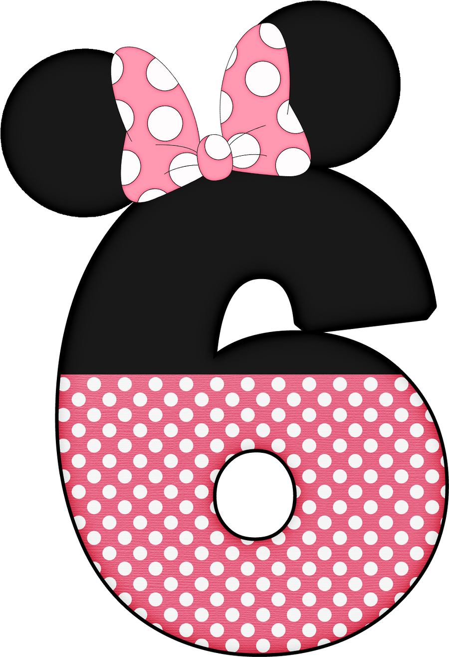 Letters Clipart Minnie Mouse - Minnie Mouse 6 Png Transparent Png ...