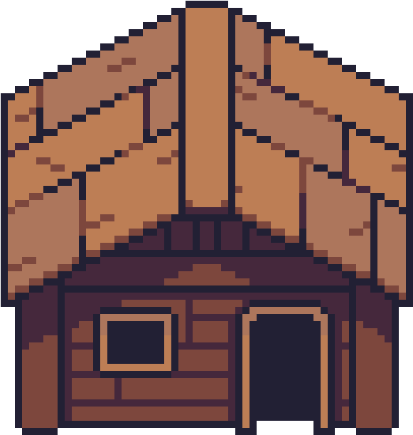 Download Cabin Clipart Pixel Art - Log Cabin Pixel Art - Png Download ...