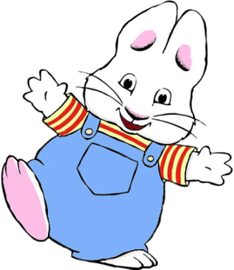 Max Bunny Hopping On One Leg - Clipart Max And Ruby - Png Download ...