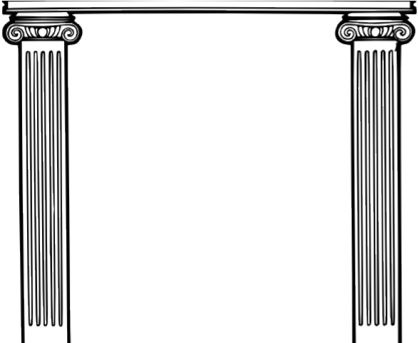 Download Greek Border Design - Clipart Of Roman Column - Png Download ...