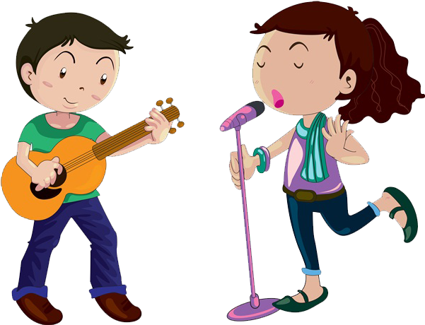 Microphone Cartoon Singing Female - Singer Cartoon Png Clipart - Full ...